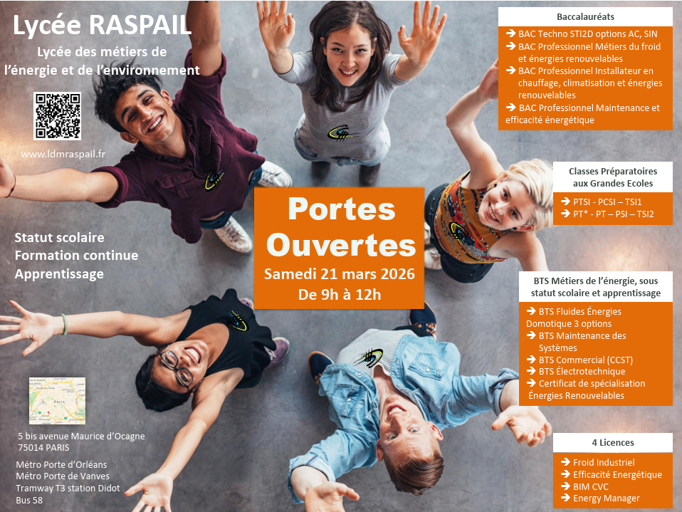 Le lycée Raspail | Etablissement d'enseignement public | Paris